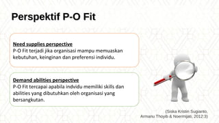 Integrasi dan Pemeliharaan Sumber Daya Manusia - Person organization ...