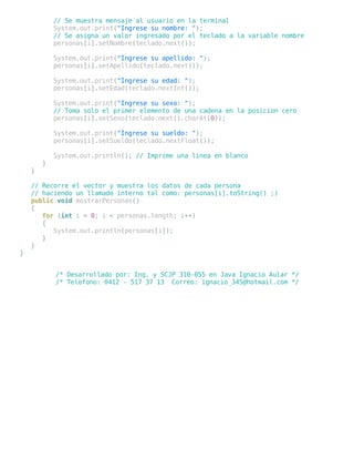 Código Java Escrito de Forma Estándar | PDF | Programming Languages ...