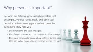What is Persona development and how to create effective user persona? | PPT
