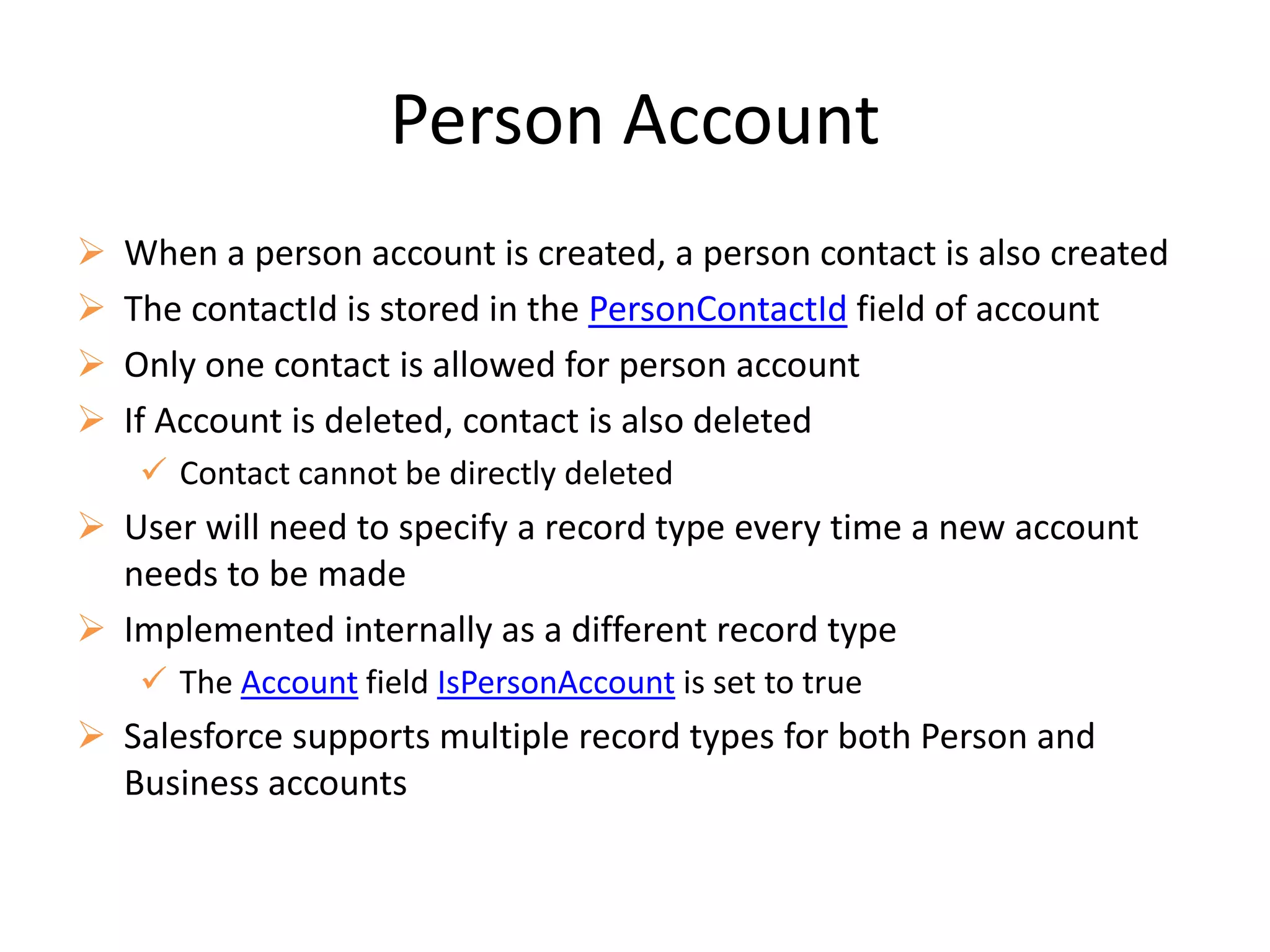 Salesforce Person accounts overview | PPTX