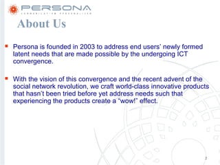Persona company brief | PPT