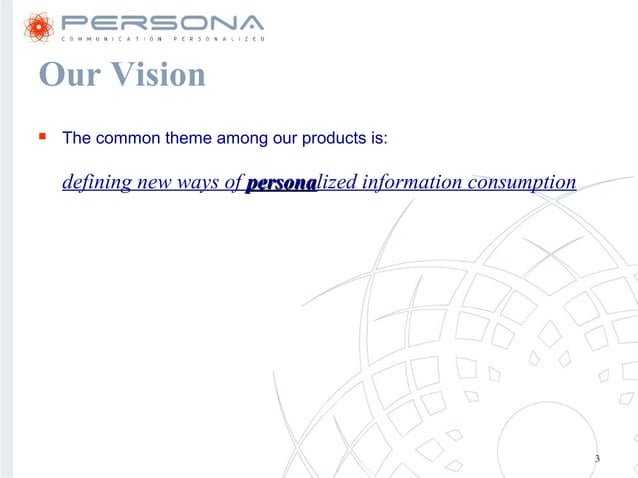 Persona company brief | PPT