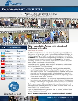 Persona global newsletter issue iv | PDF