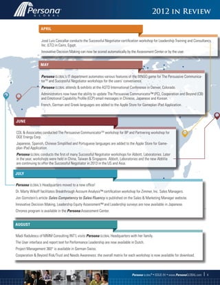 Persona global newsletter issue iv | PDF