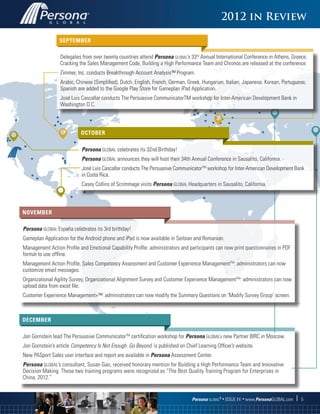 Persona global newsletter issue iv | PDF