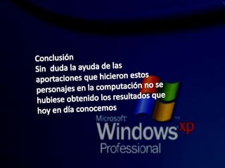 Personajes de la computacion | PPTX