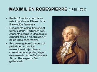 Personajes de la revolución francesa | PPT