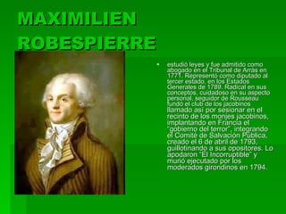 Personajes de la revolución francesa | PPT