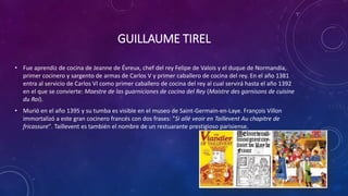 Personajes importantes de la gastronomía francesa | PPTX