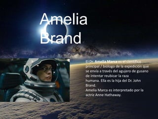 Personajes principales INTERSTELLAR | PPTX