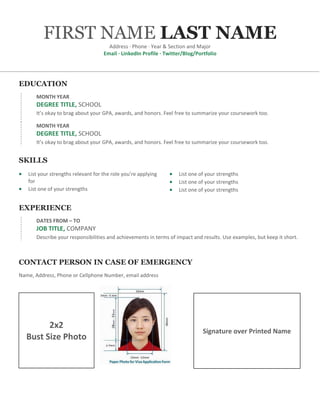 Personal data-sheet | PDF