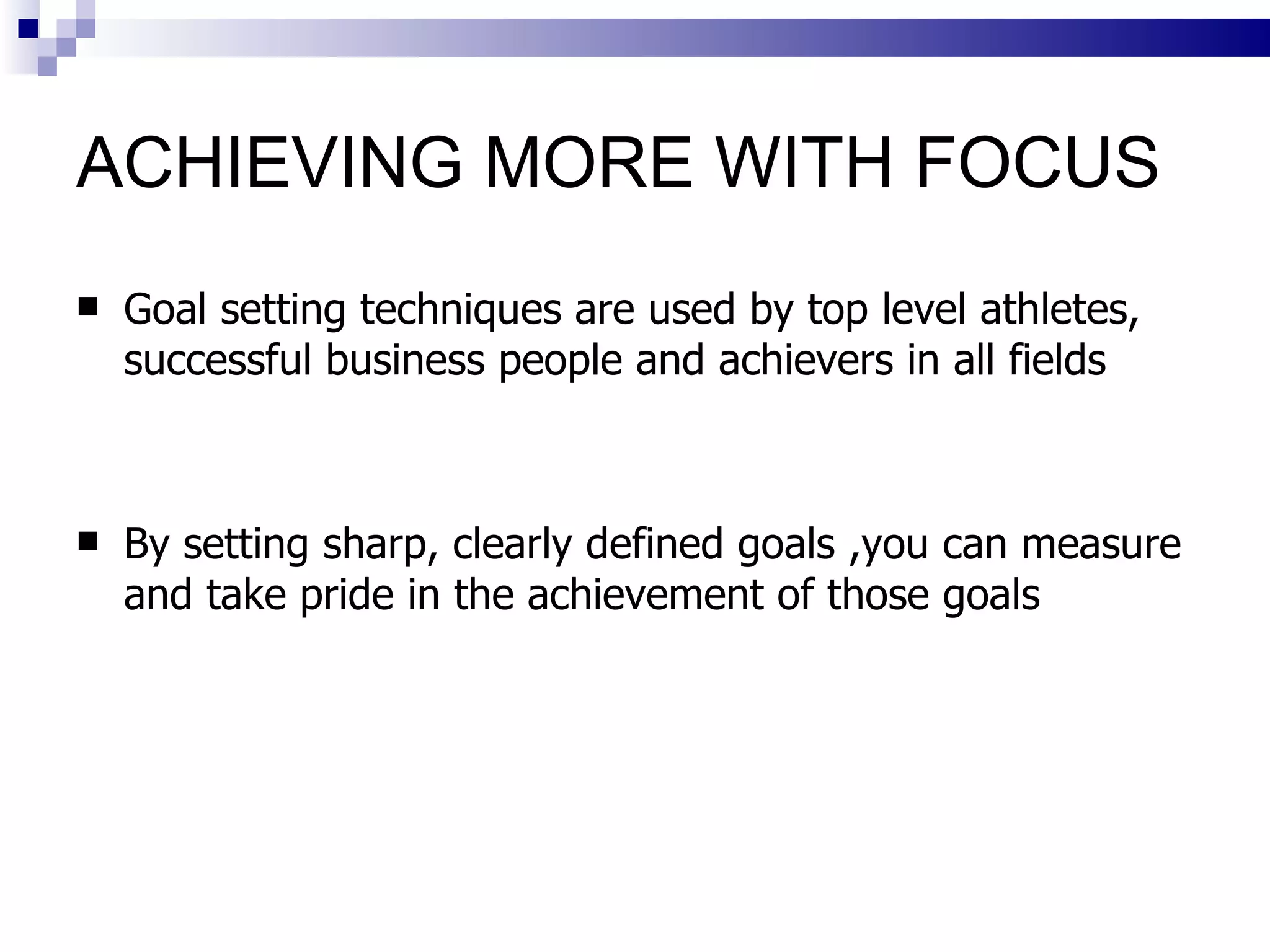 Personal Goal Setting | PPT