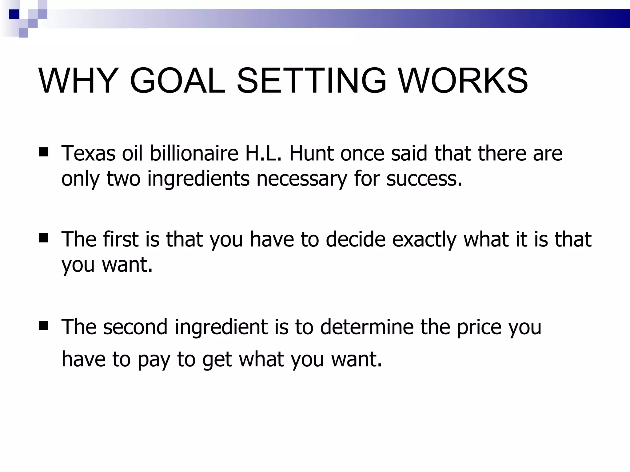 Personal Goal Setting | PPT