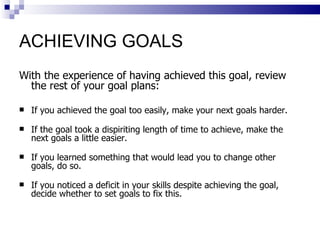Personal Goal Setting | PPT