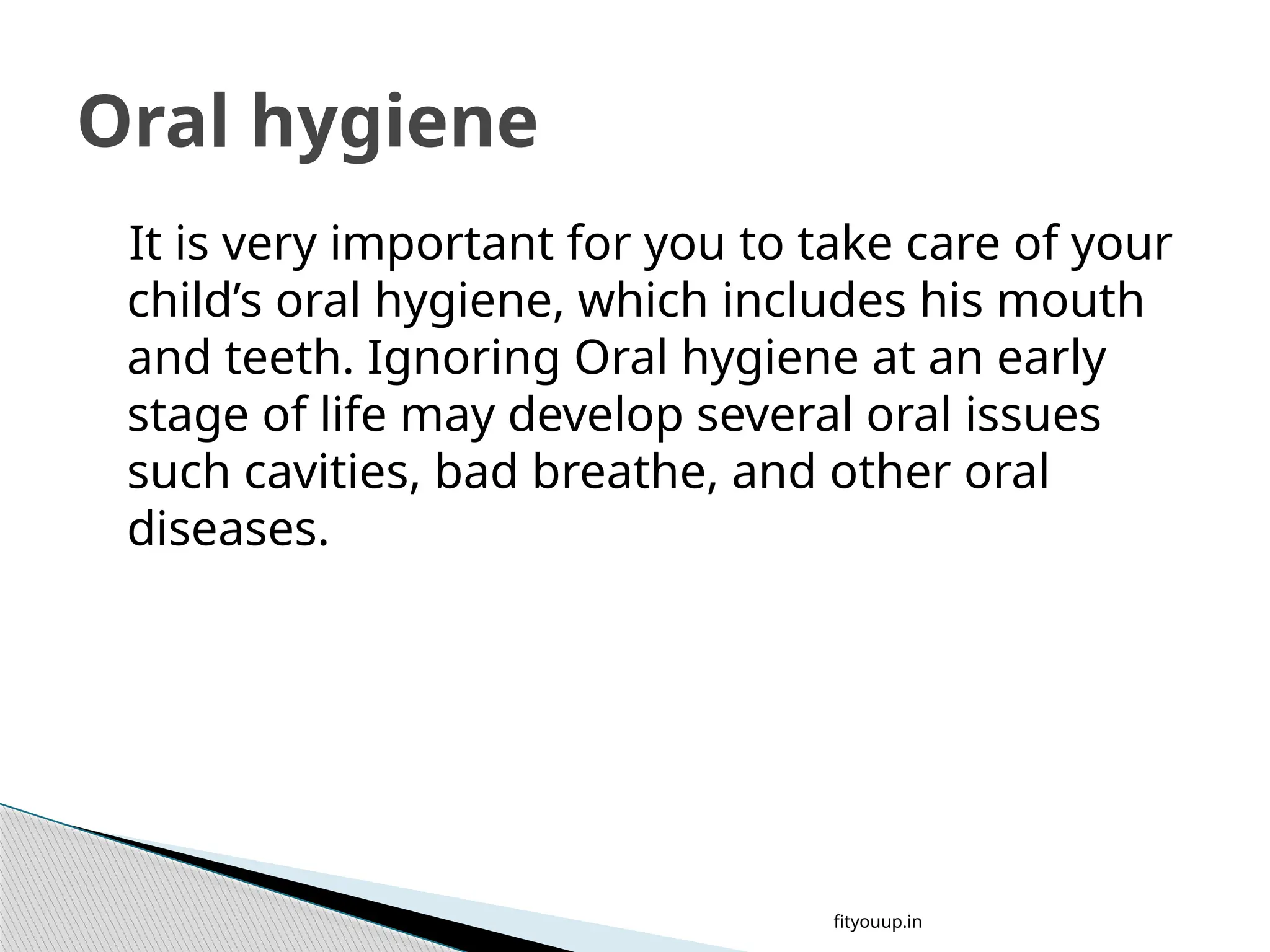 Personal hygiene for kids and children and infants | PPTX