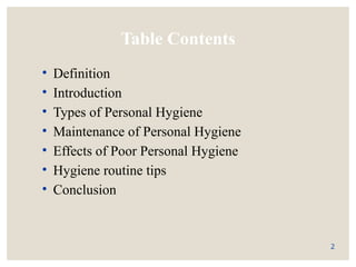 Personal-Hygiene-pptt.pptx Personal hygiene refers to maintaining ...