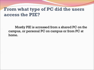 Personal Information Environment | PPT