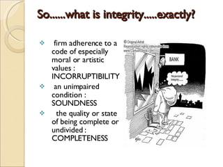 Personal Integrity | PPT