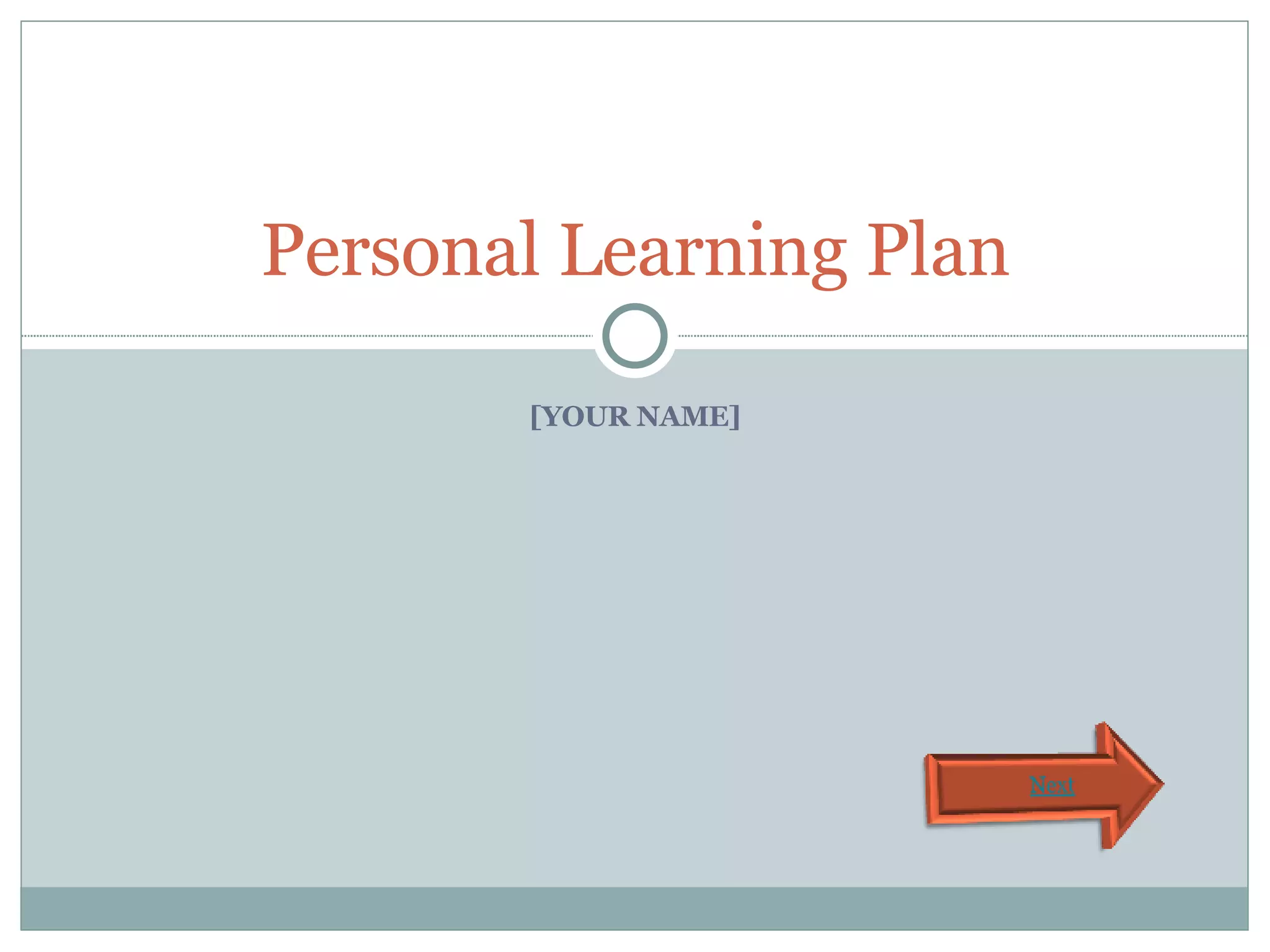 Personal Learning Plan Template | PPT