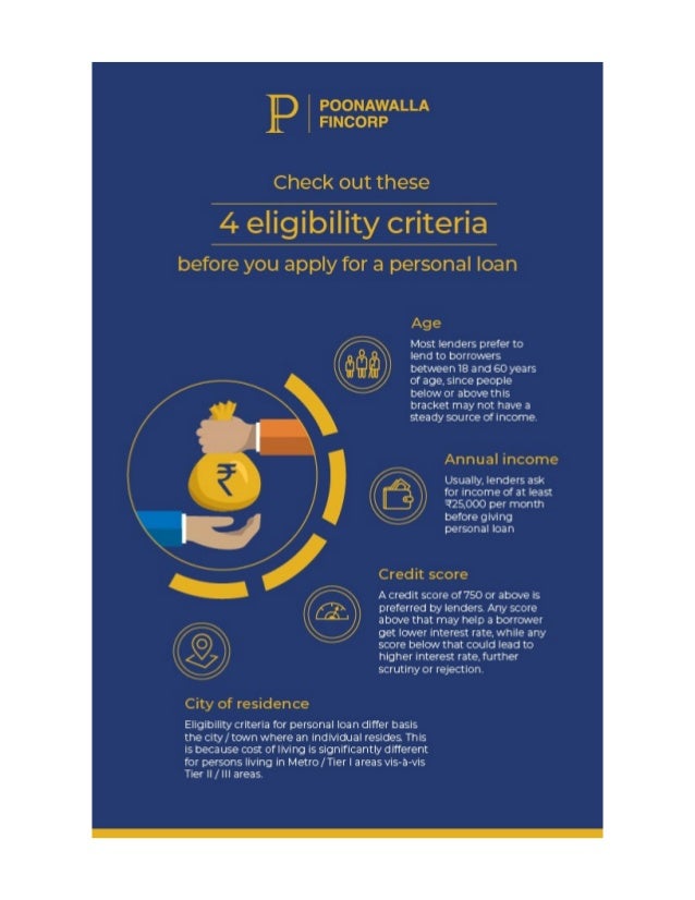 Eligibility criteria to check before applying for a Personal Loan | PDF