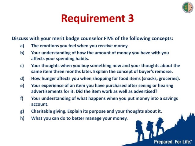 Personal Management Merit Badge Presentation | PPTX | Financial ...