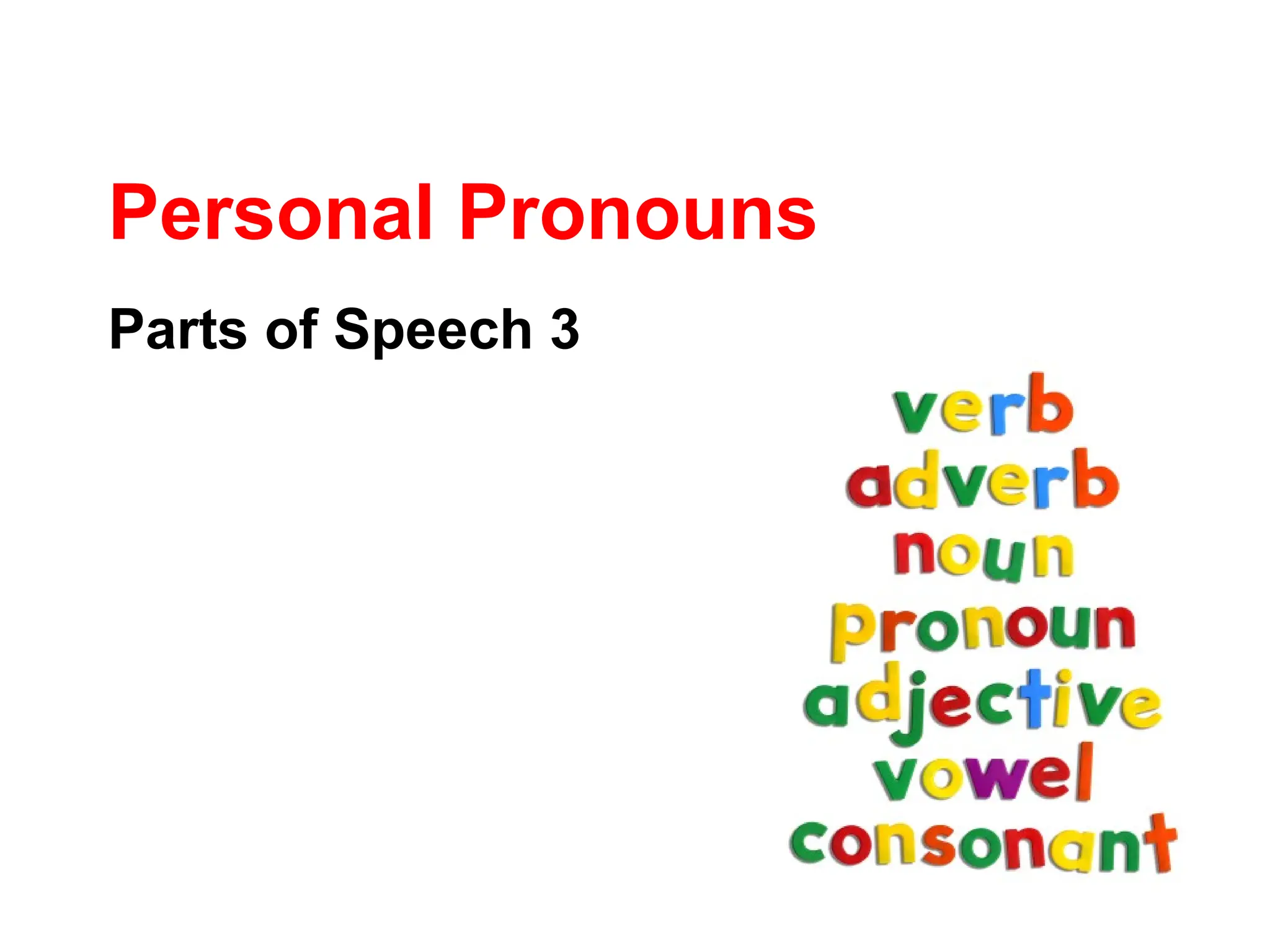 personal-pronouns-lesson in English Grammar | PPT