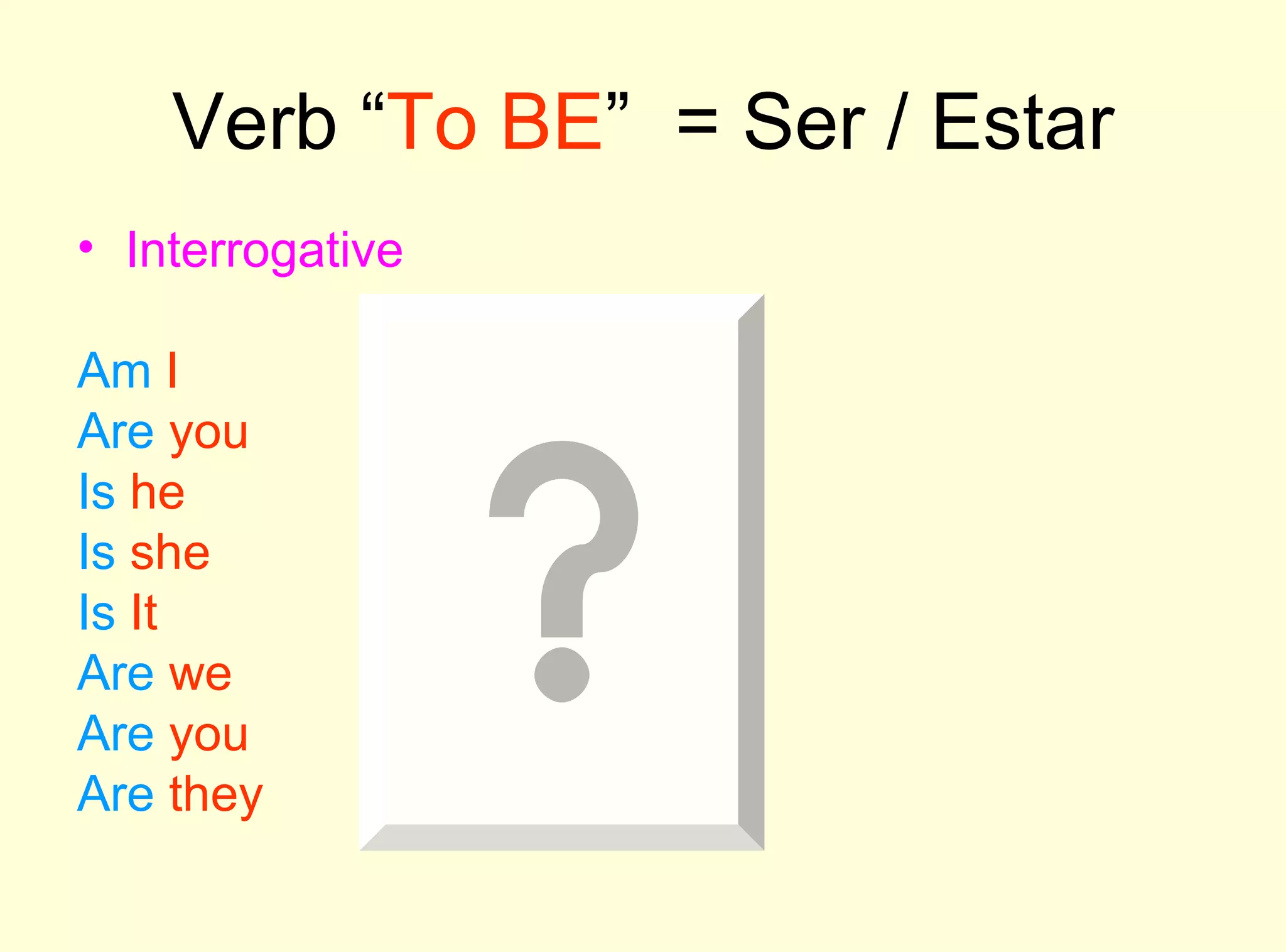 Personal Pronouns Verb To Be | PPT