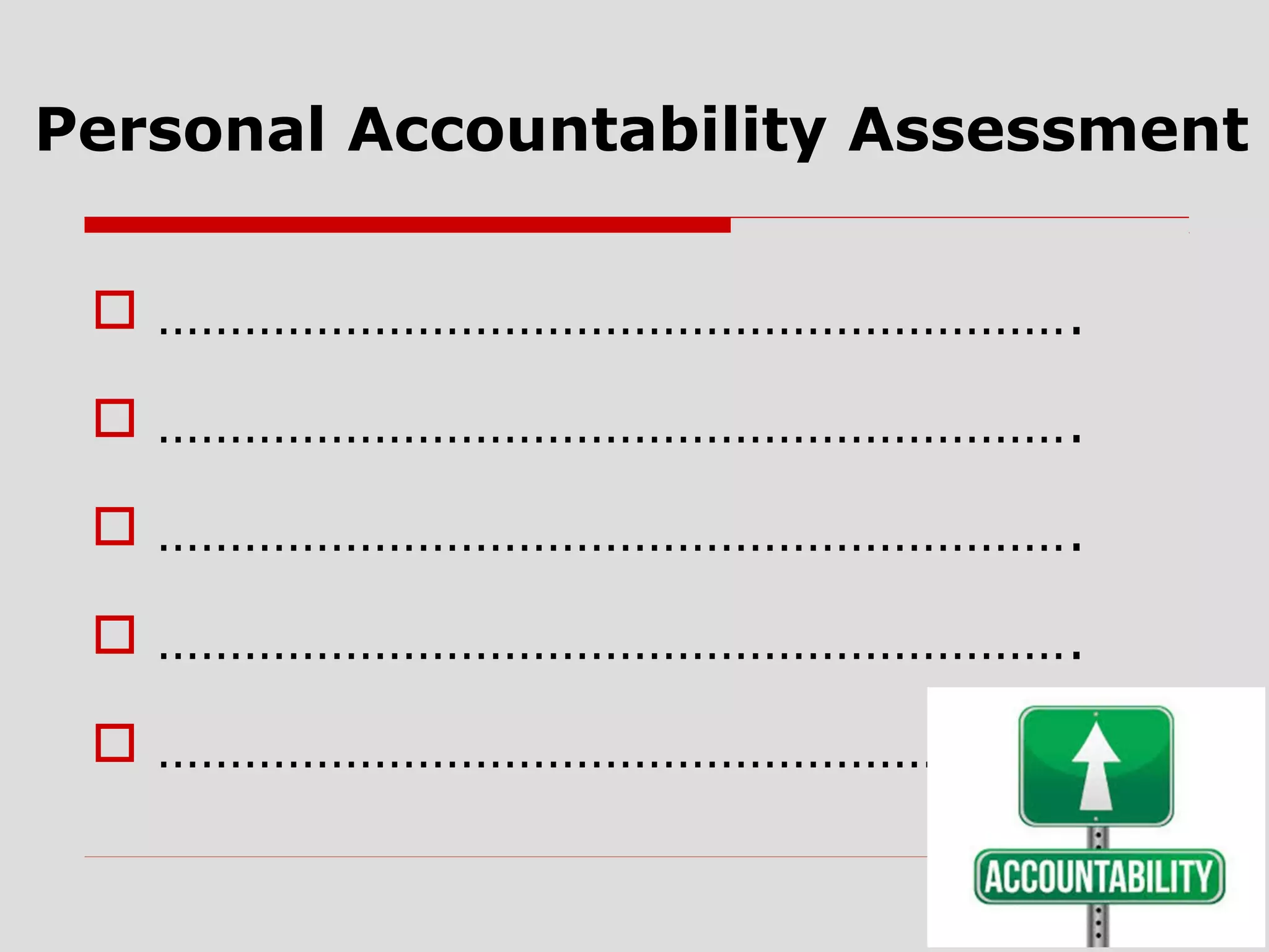 Personal accountability | PPT