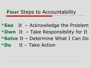 Personal accountability | PPT