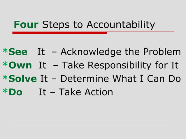 Personal accountability | PPT