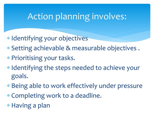 Personal action planning | PPTX