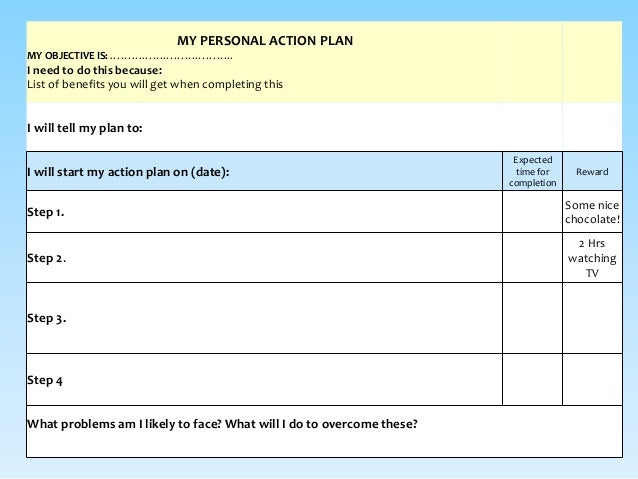 Personal action planning