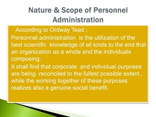 Personal Administration | PPTX