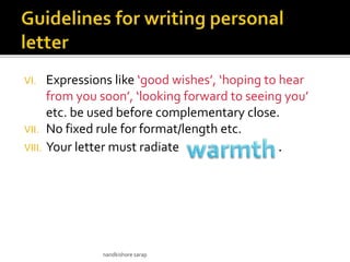 Personal and professional correspondence | PPTX