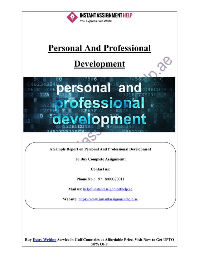 Personal and professional development | PDF