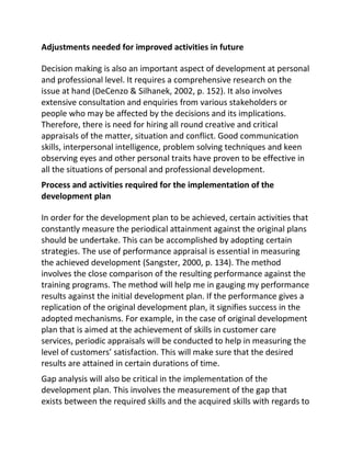 Personal and professional development plan sample essay | PDF