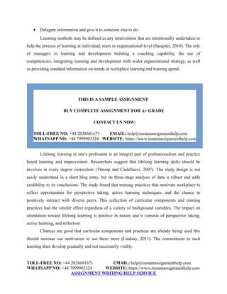 Personal and Professional Development Sample Assignment | PDF