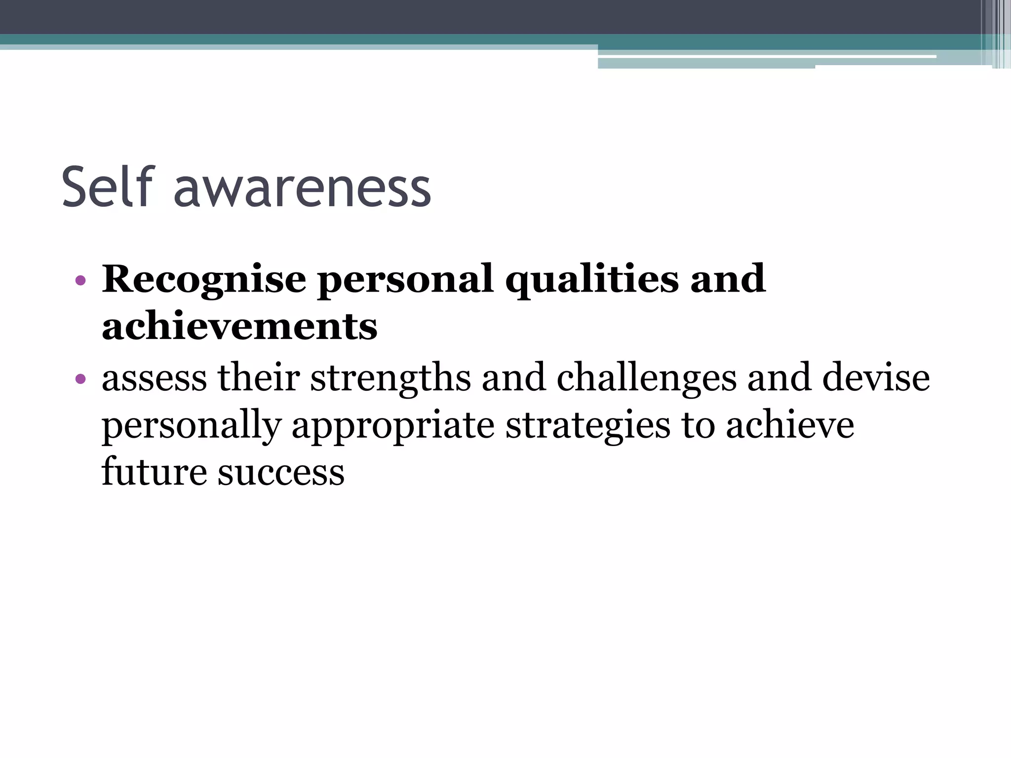 Personal and social capability year10 | PPTX