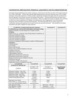 Personal and Weather Risk Assessment Guide v1.0 | PDF