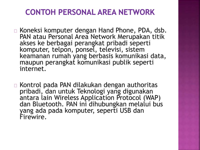 PAN (Personal Area Network) | PPT