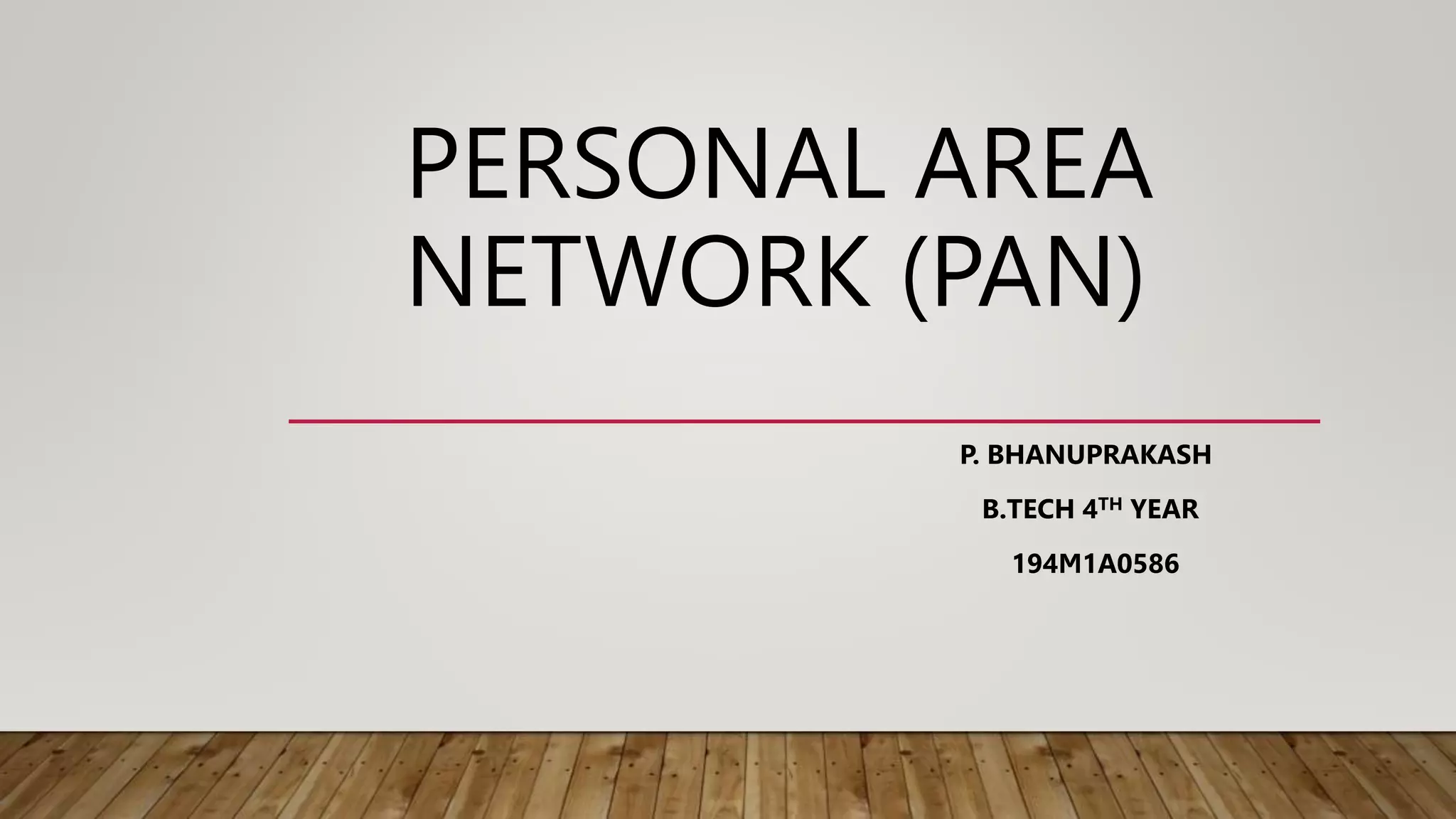 personal area network. ppt.pptx | Computer Networking | Computing