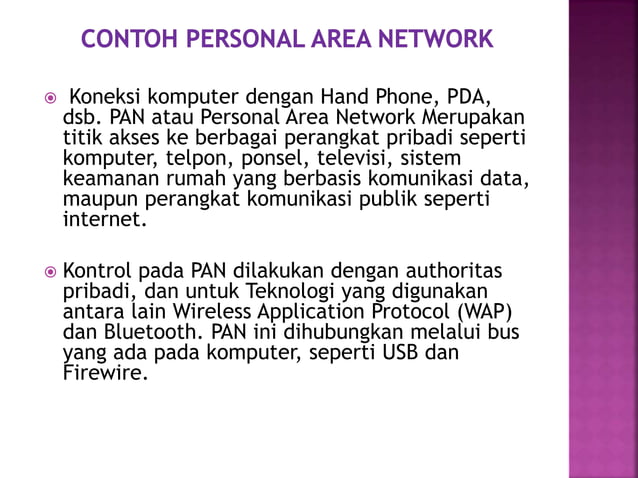 Personal area network (pan) | PPTX