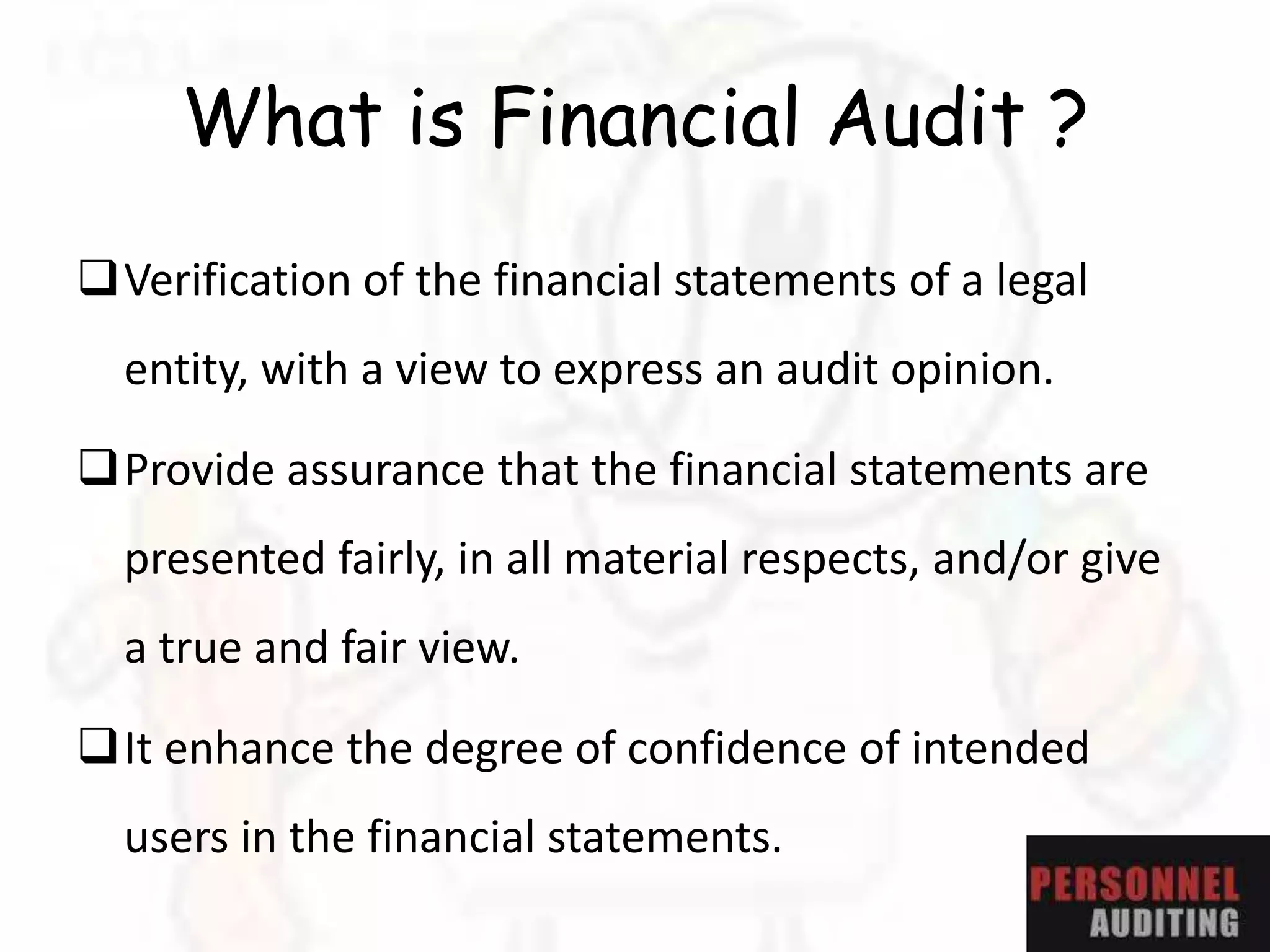 Personal Audit | PPT