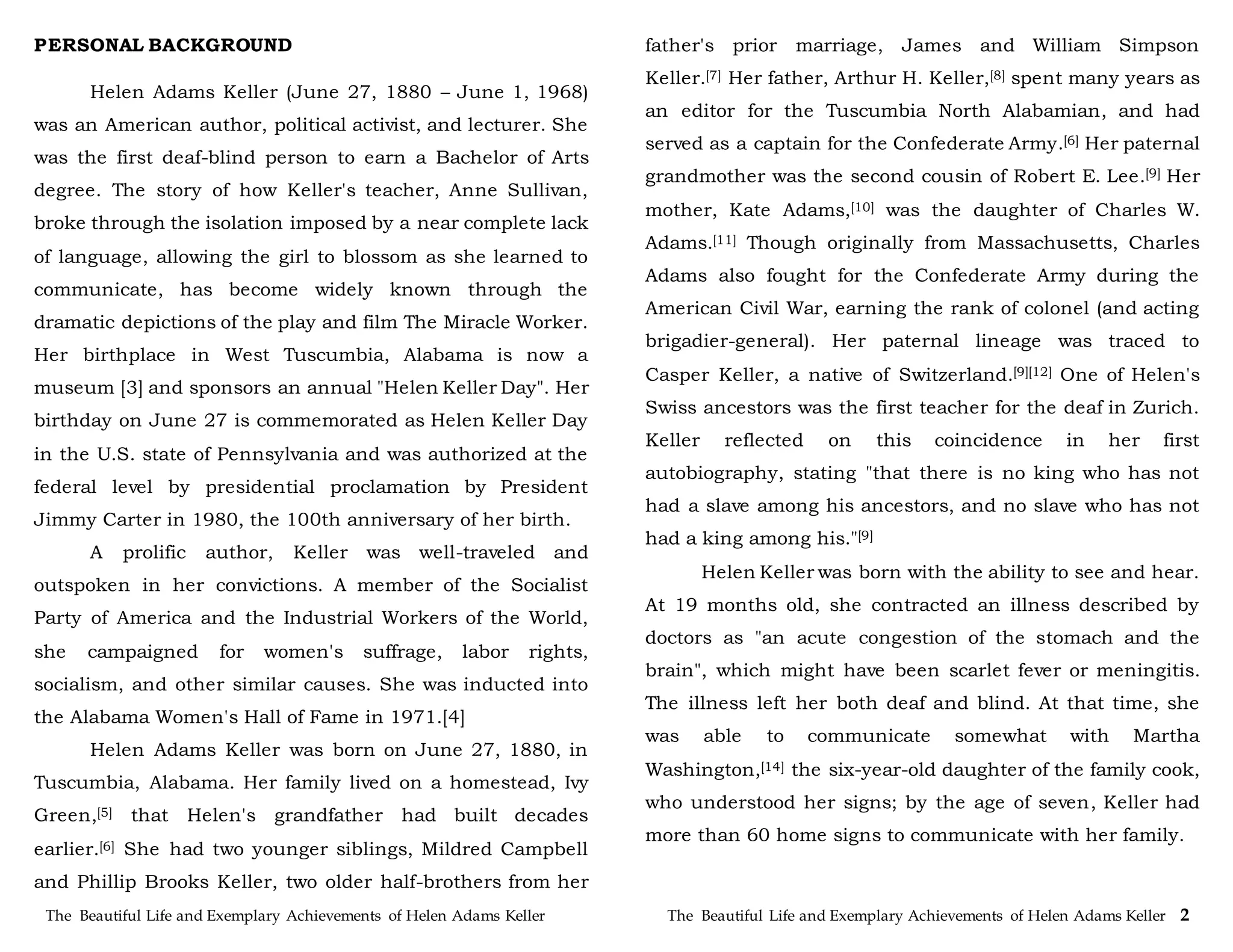 Helen Keller | DOCX