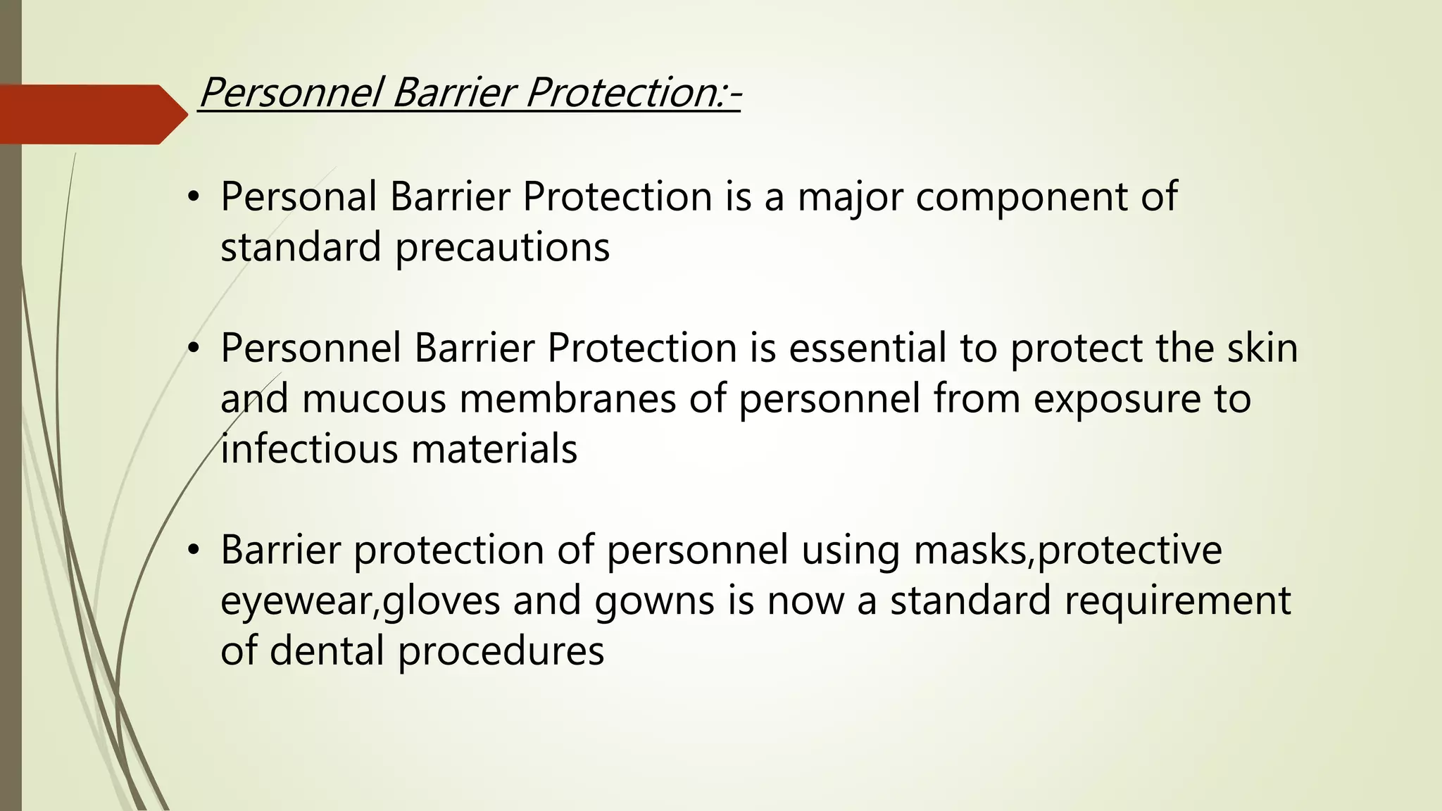 Personal barrier protection | PPTX