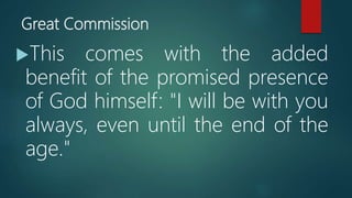Personal benefits of evangelism part 1 updated version[23111] | PPTX