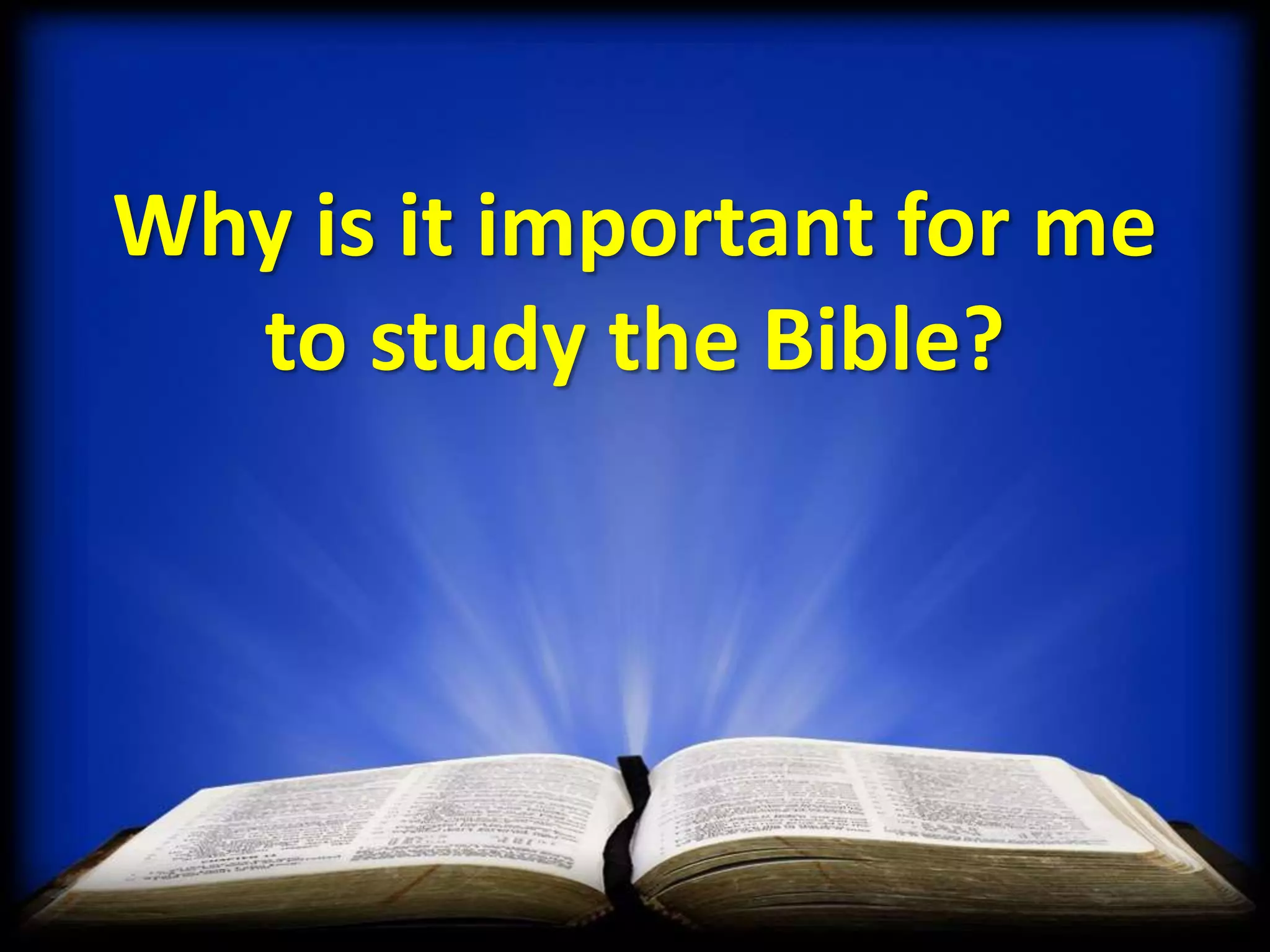 Personal bible study | PPTX