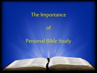 Personal bible study | PPTX