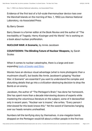 Let’s Say Someone Did Drop the Bomb. Then What? | PDF