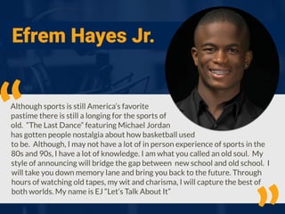 Personal brand Exploration - Efrem Hayes Jr | PDF